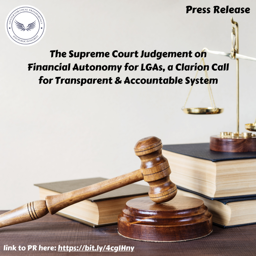 Press Release: The Supreme Court Judgement on Financial Autonomy for ...