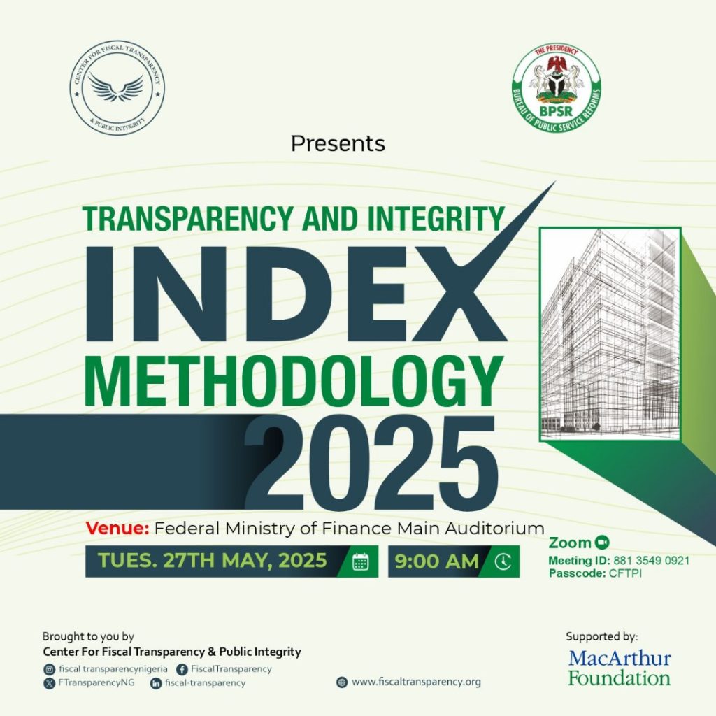 Presentation of the Transparency and Integrity Index Methodology for ...