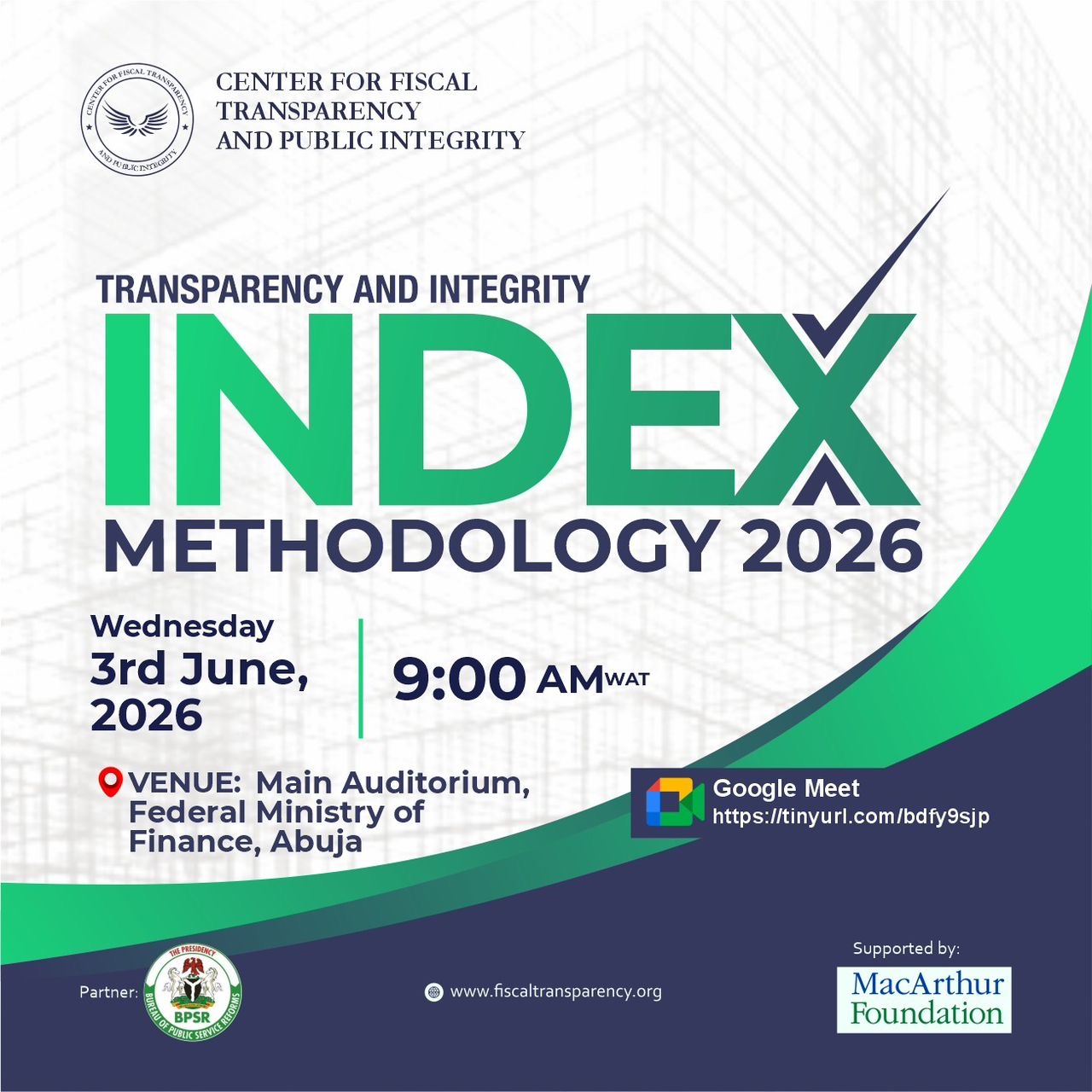 PRESENTATION OF TRANSPARENCY AND INTEGRITY INDEX (TII) 2026 METHODOLOGY ...